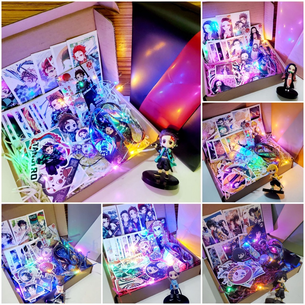 ANIME SURPRISE BOX Demon Slayer Figure Anime Box Tanjiro Nezuko Shinobu ...