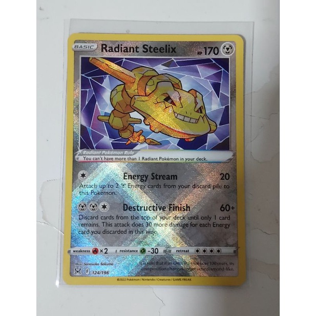 Pokemon radiant steelix lost origin card | Shopee Singapore