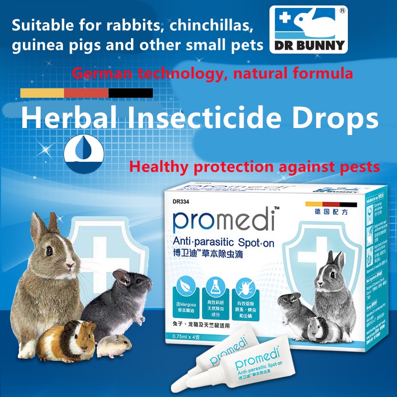 DR BUNNY DR. Rabbit DR334 Promedi Herbal Insecticide Drops 0.75ml * 4 ...