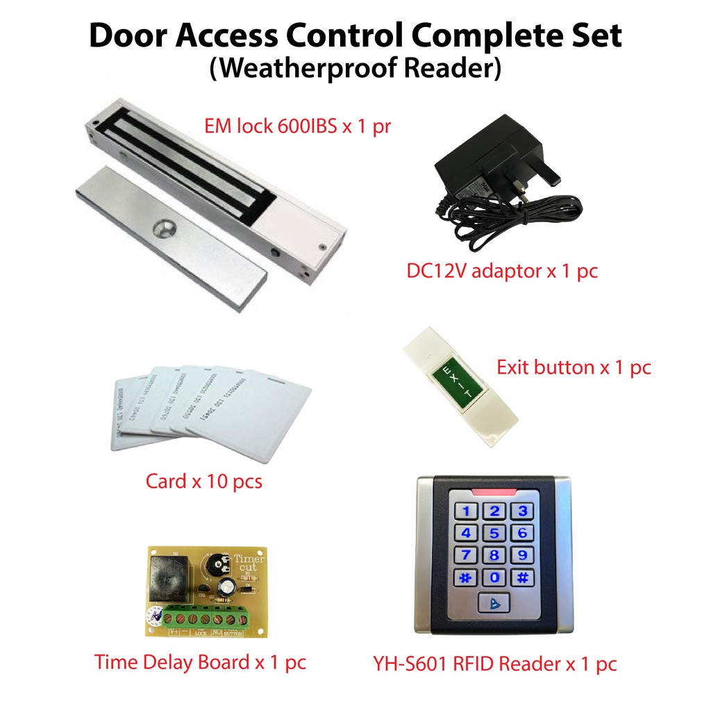 YOUHE YH-S601 Door Access Control System Complete Set (IP65 ...