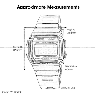 Casio Digital Army Watch F91W / F94W Series | Shopee Singapore