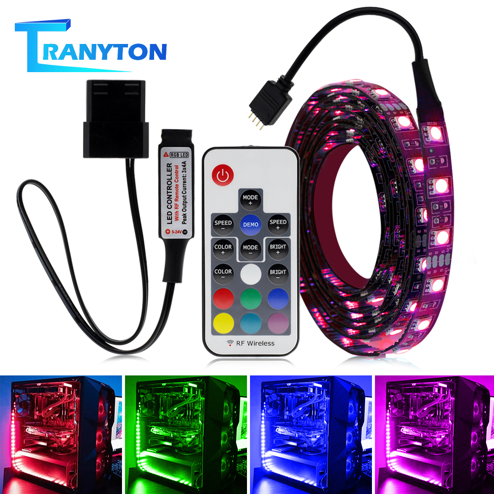 Tranyton Lighting SATA Interface RGB LED Strip Light 60LEDs/m Diode ...
