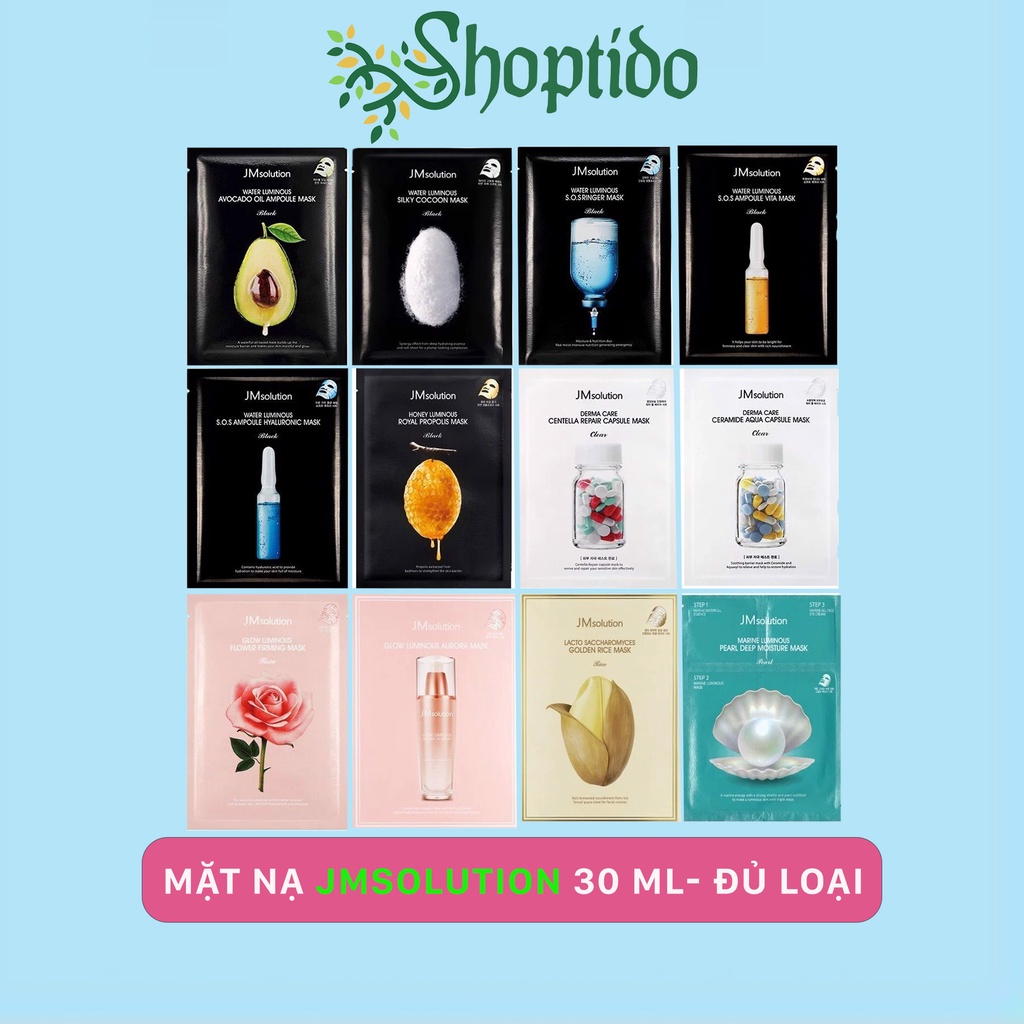 Jm solution mask provides nutrients, many types 30g NPP Shoptido ...