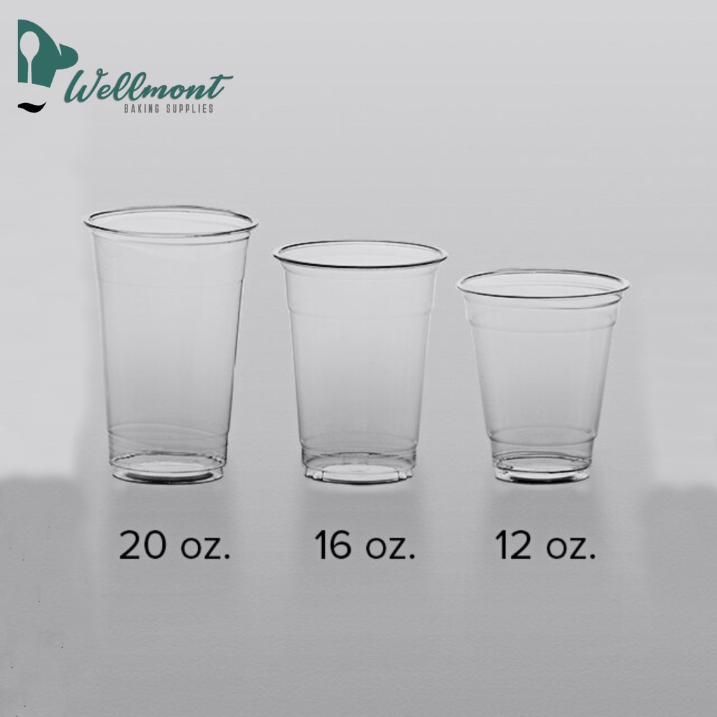 Dabba PET Cups and Lids for Iced Coffee/Milk Tea/Frappe - 50pcs Set ...