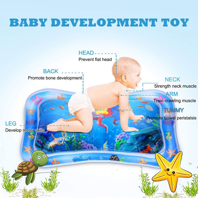 Playmat Baby Water Play Mat Inflatable Cushion Infant Pillow Toddler ...
