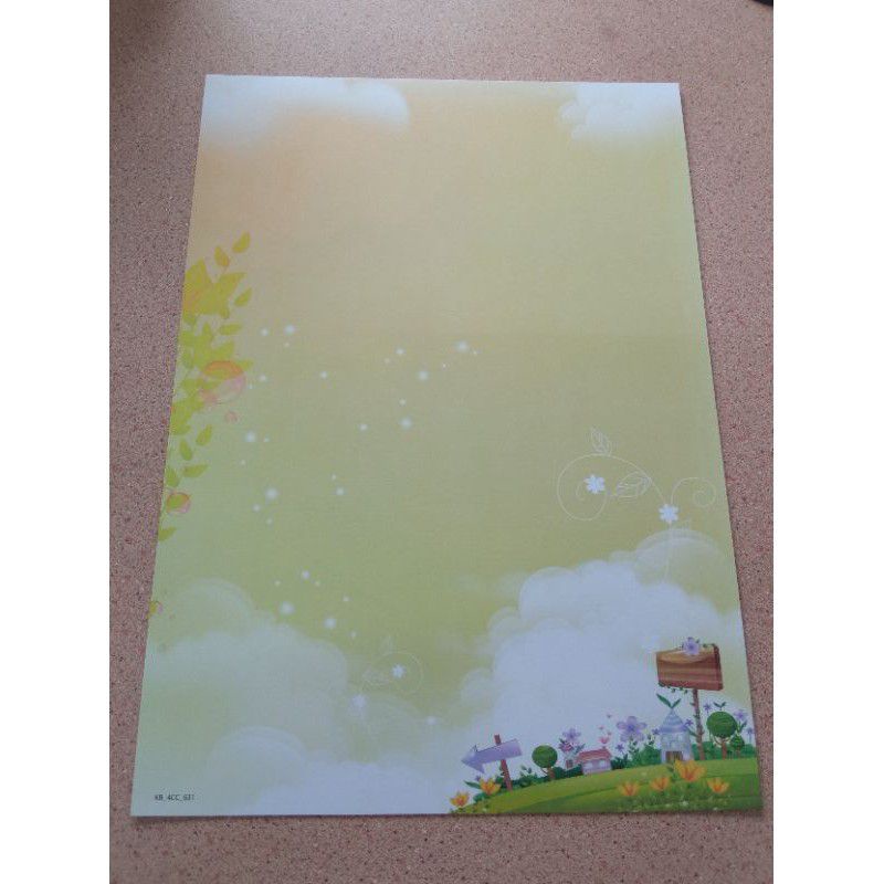 A4 Fancy Card / Kertas Folio random design 10 pcs per set | Shopee ...