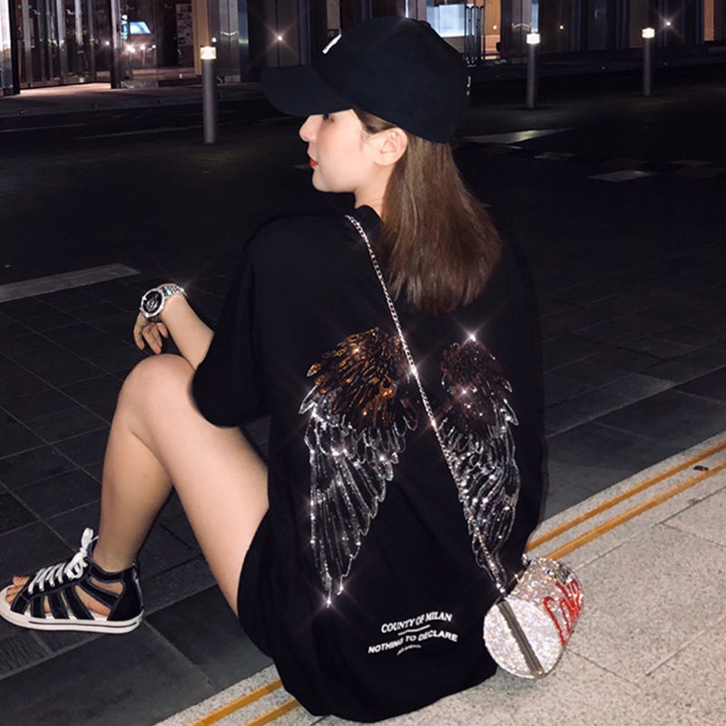 T-shirts Oversized Tee Women's Summer New Korean Style Large Size Short ...