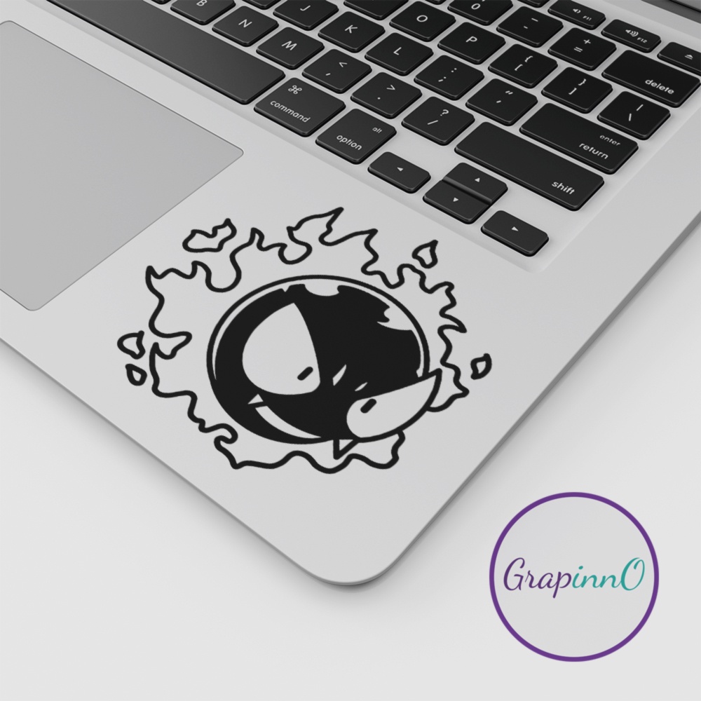 Pokemon Gastly Gengar Decal Sticker Anime Laptop Sticker | Shopee Singapore