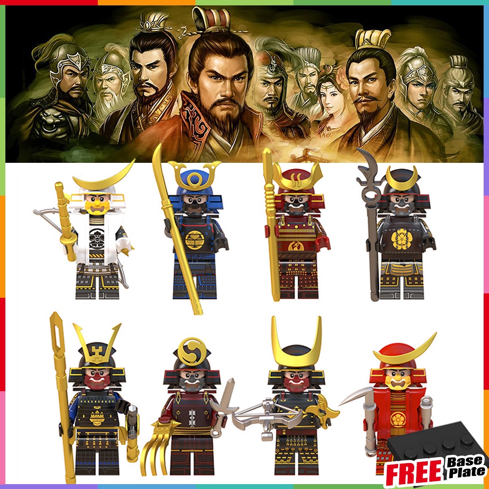 Ninja Minifigures Japanese Samurai Eastern Warrior Medieval Soldier ...