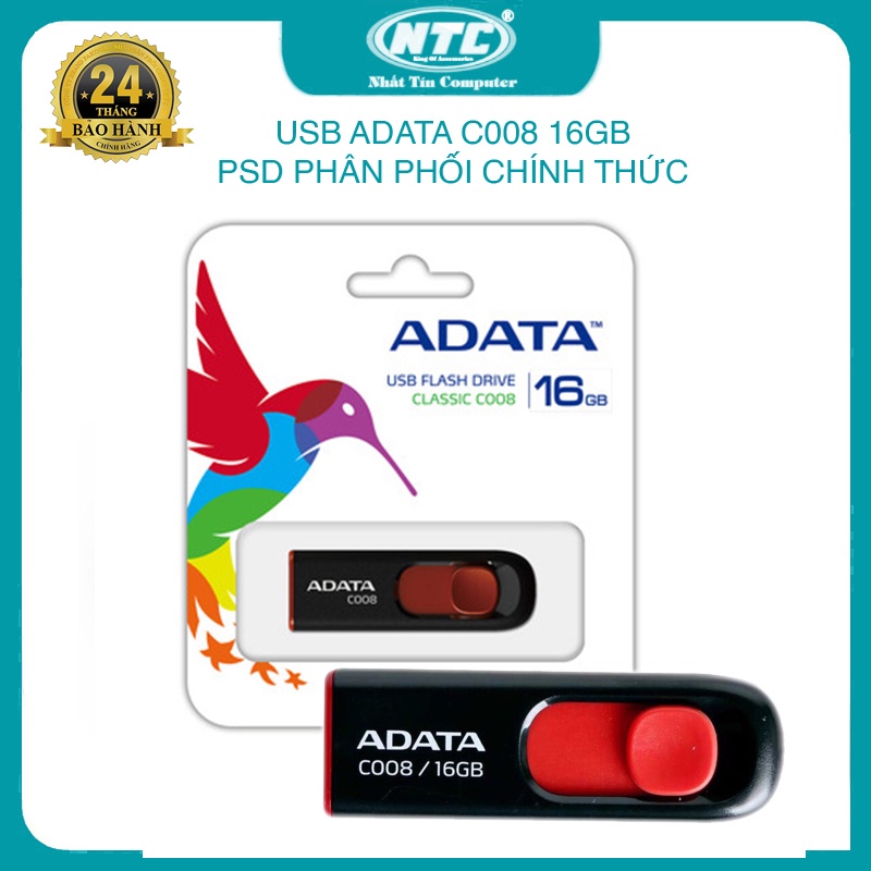 Usb 2.0 ADATA C008 16GB super durable - Officially distributed PSD (many colors) | Shopee Singapore
