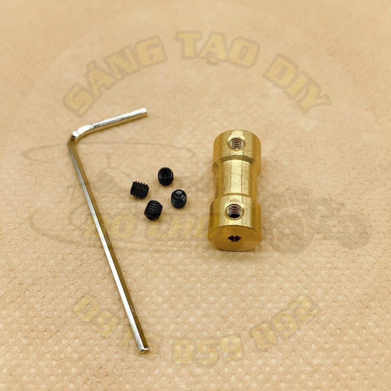 Copper Shaft With Screws And Hexagons (Copper Coupling, Hard Shaft ...