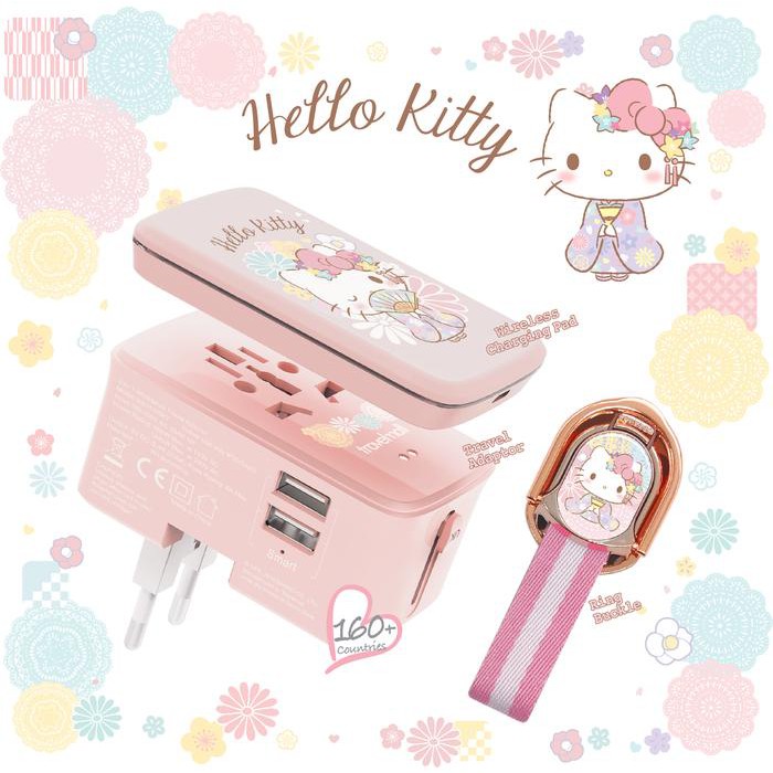 Travelmall x Hello Kitty 10W Wireless Charging Pad & Dual-USB Charger ...