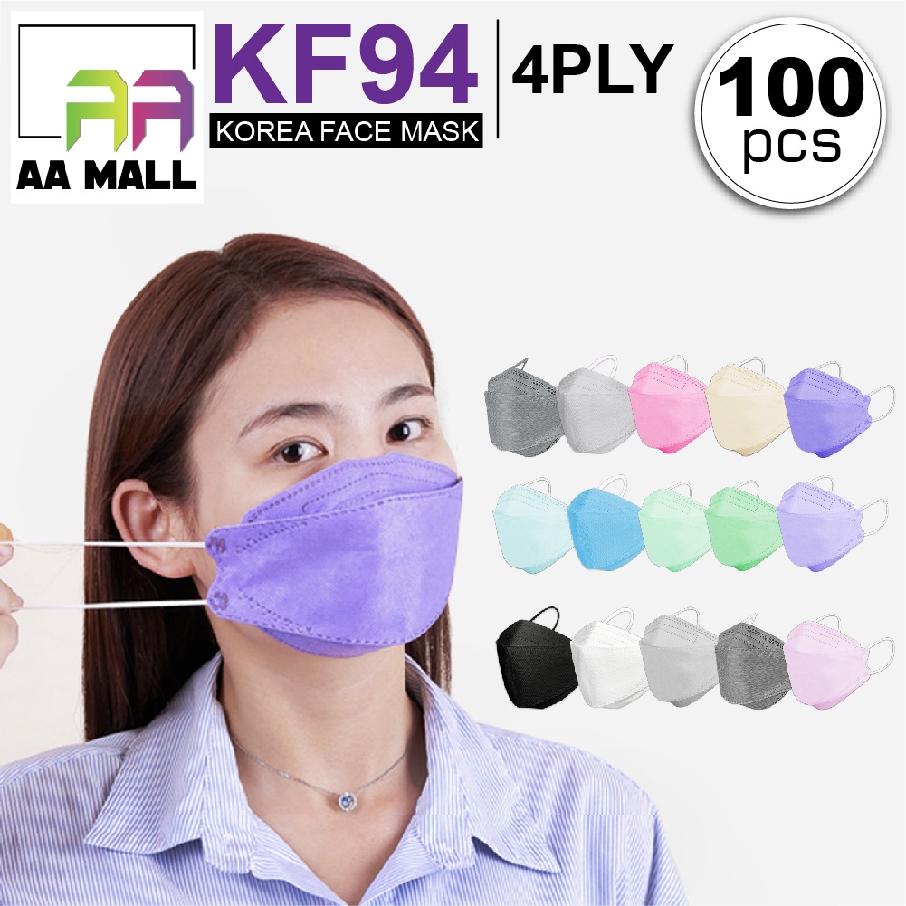 AA MALL (100PCS/PACK) KF94 Korean style Disposable Earloop PROTECTIVE ...