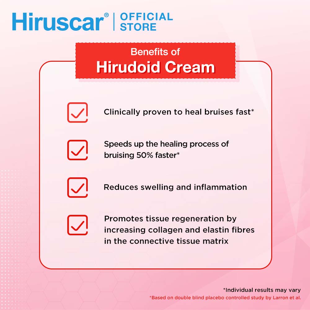 [Hiruscar Official] Hirudoid Cream 40g | Bruise Treatment | Shopee ...