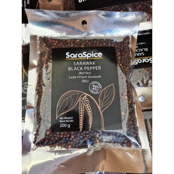 HITAM Saraspice 200g Sarawak Black Pepper (Seeds Of Sarawak Black ...