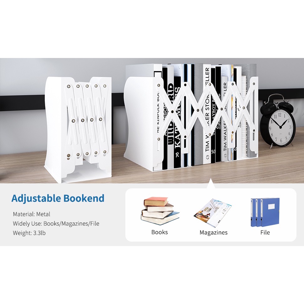 [Sg Ready Stock] Retractable Expandable Foldable Adjustable Bookshelf ...