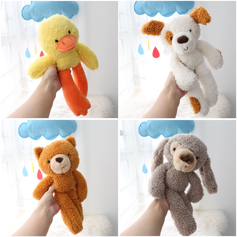 30 cm Cute Fluffy Bear Plush Toy Stuffed Cartoon Animals Yellow Duck ...