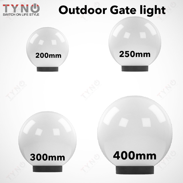 Outdoor Gate Light Outdoor Pillar Light weather proof gate light globe ...