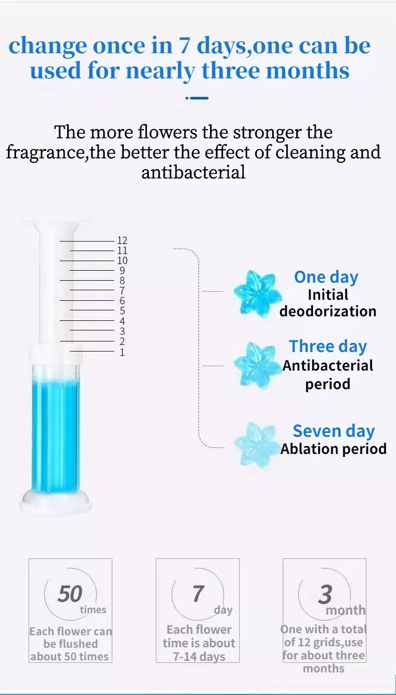 2022 Magic Toilet Flower Aromatic Cleaning Aromatic Flush Water Refresh ...