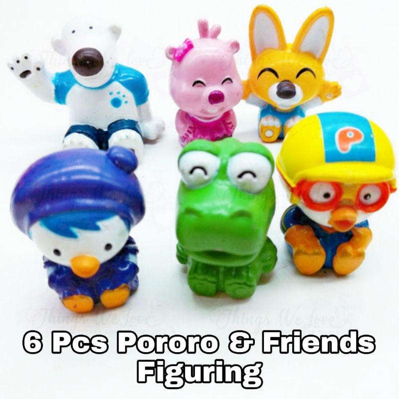 [SG SELLER] [FREE SHIPPING] 4 / 6 Pieces Pororo And Friends Figuring ...