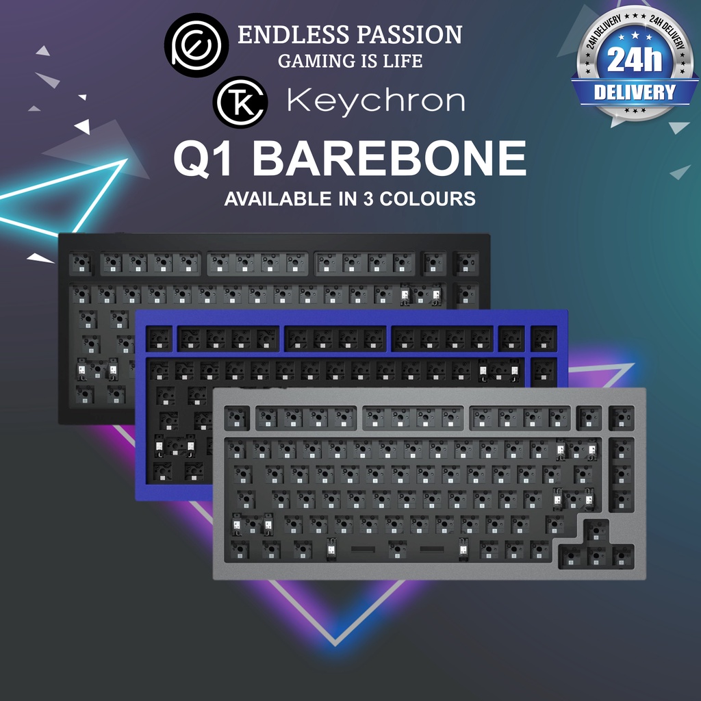 Keychron Q1 Barebone QMK Custom Mechanical Keyboard | Shopee Singapore