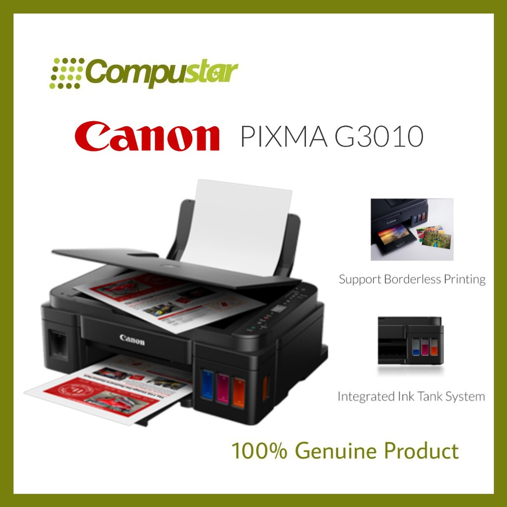 Canon PIXMA G3010 All-In-One Ink Tank Printer (Print, Scan, Copy) | Shopee Singapore
