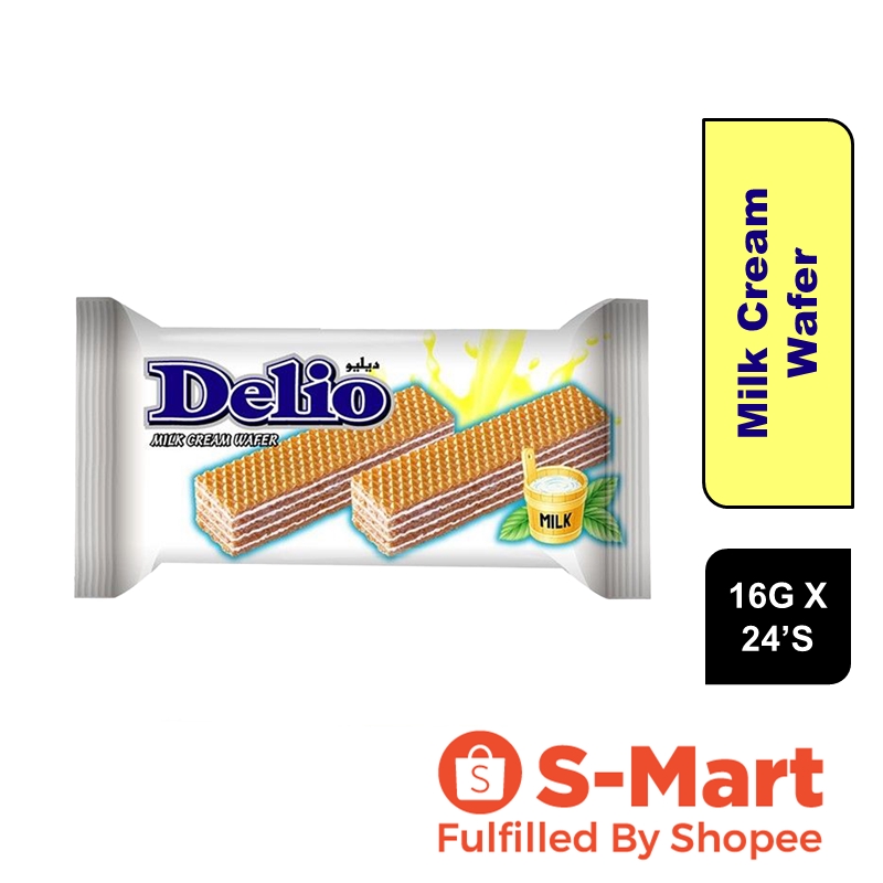 DELIO WAFER MILK 16G X 24'S - PMXD | Shopee Singapore