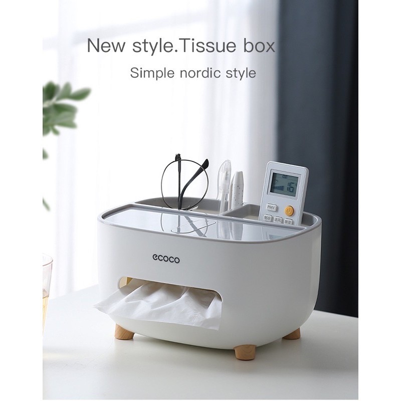 Ecoco Anti Slip Tissue Box Remote Control Rack Nordic Style European ...