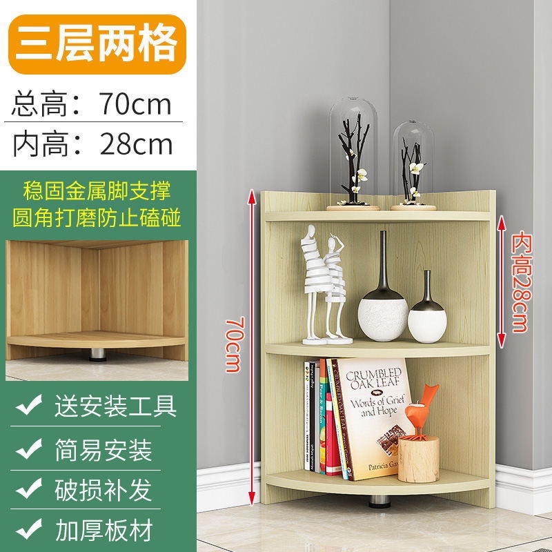 Triangular Corner Cabinet Living Room Tall Triangle Corner Shelf MDF