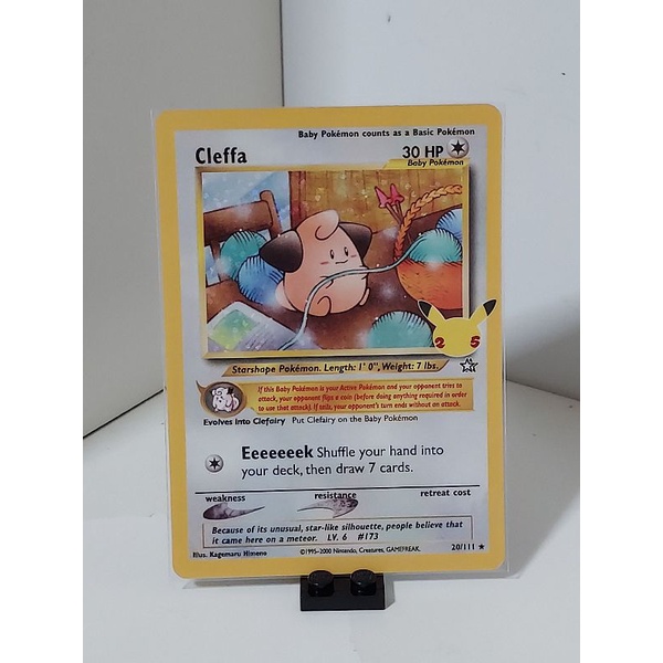 Pokemon cleffa celebration 25th anniversary card | Shopee Singapore
