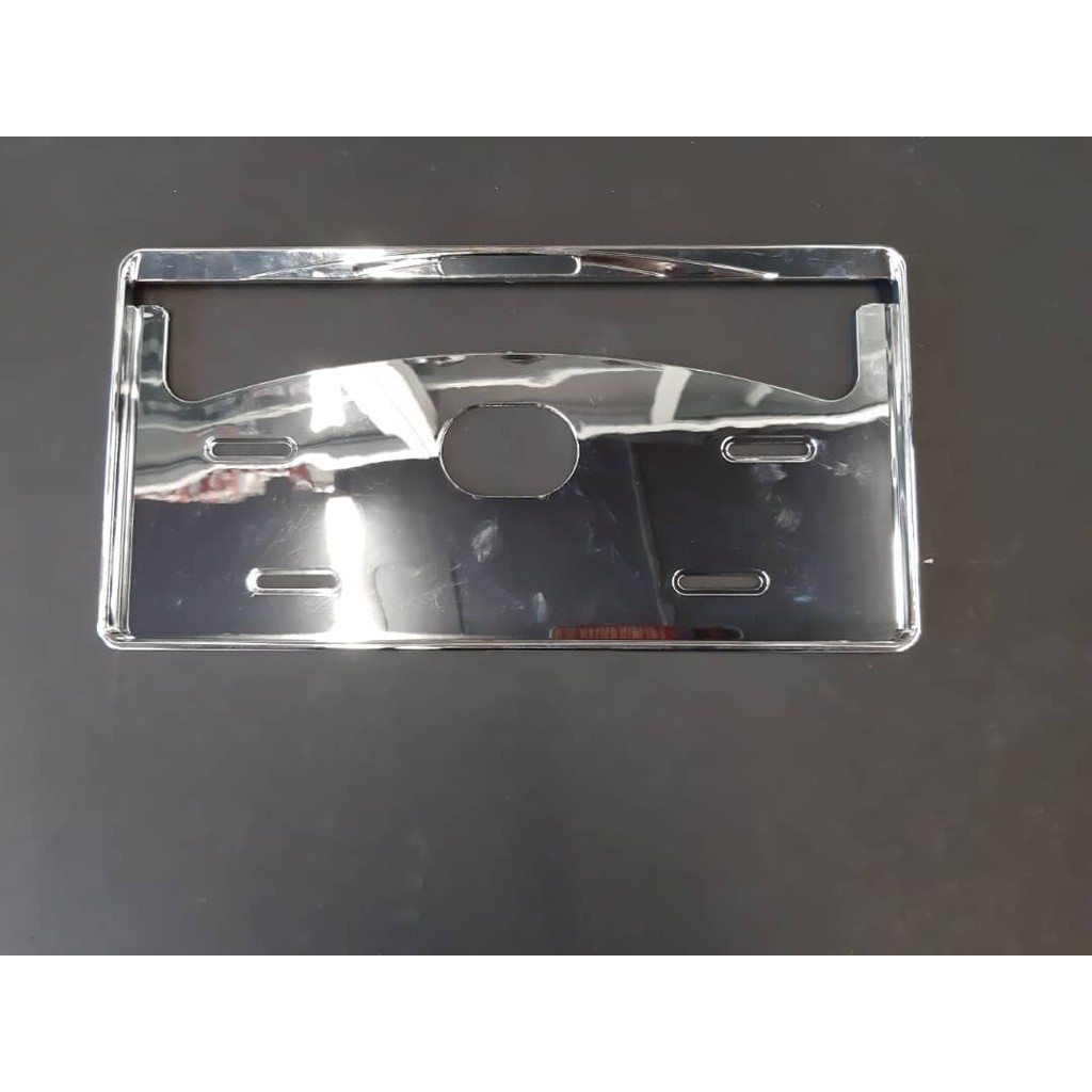 JDM Silver Chrome Car License Plate Vehicle Number Plate Cover Holder ...