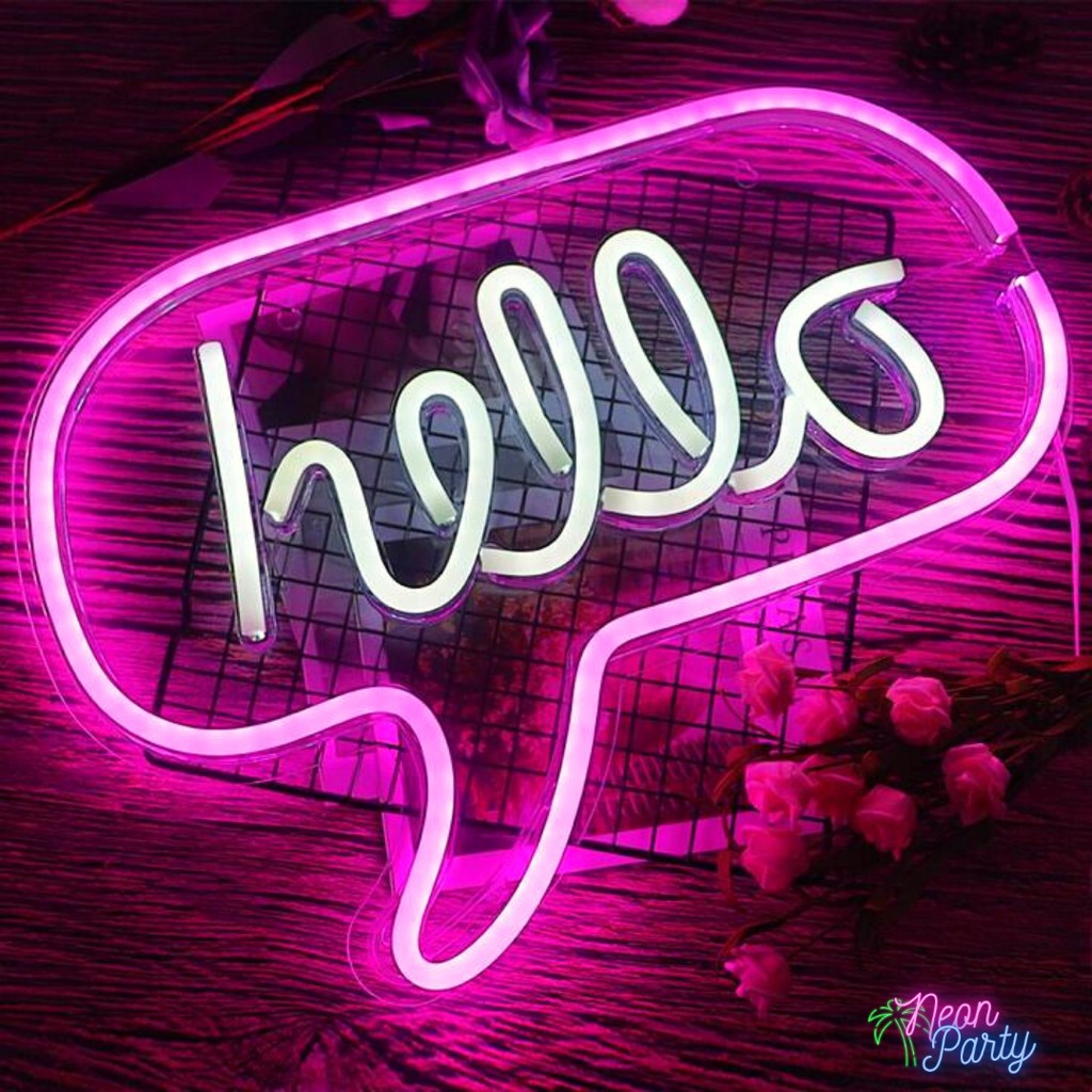 Hello Led Neon Lights Neon Flex Lights Decorative Neon Sign Aesthetic ...