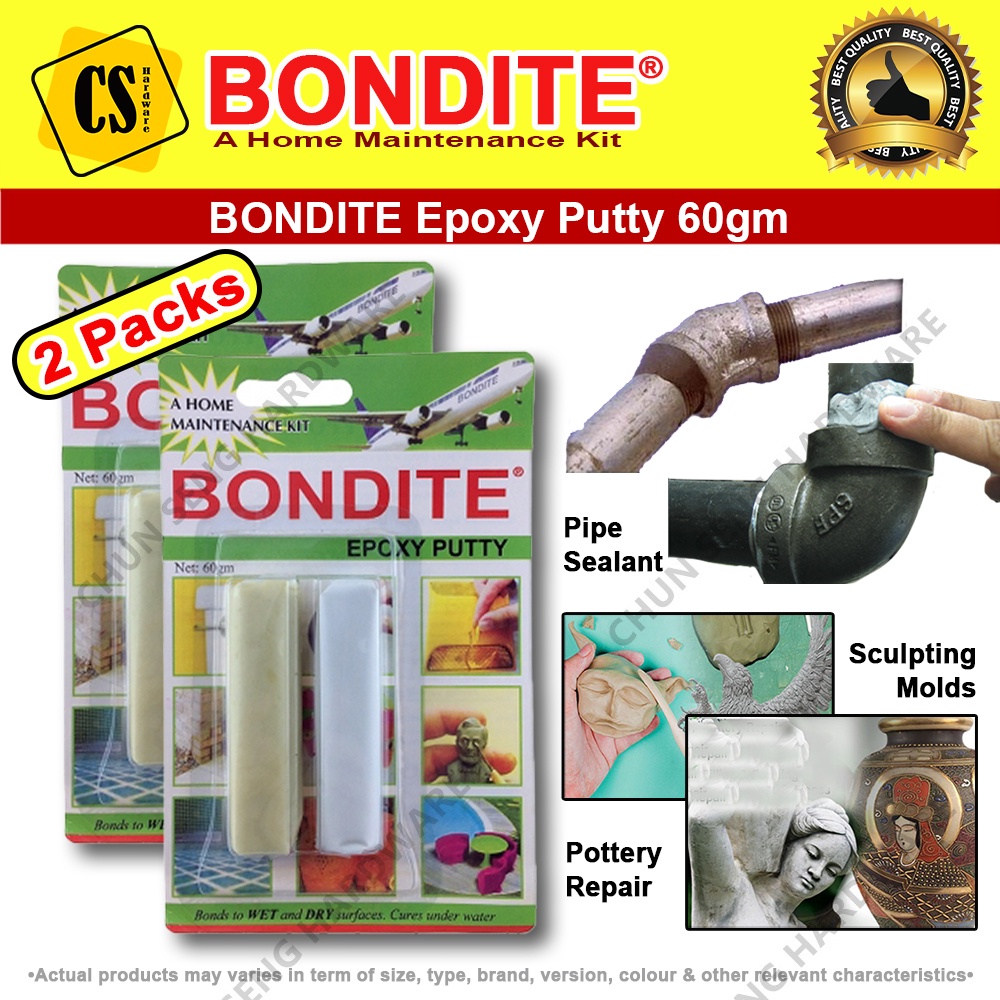 BONDITE Epoxy Putty Filler Bonding Stick Water Leaking (2 pack ...