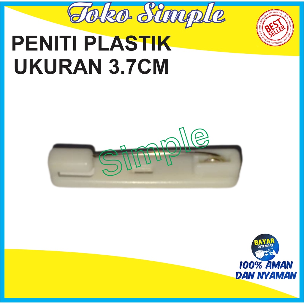 3.7cm PLASTIC PIN CHEST NAME PLATE NAME TAG BROS NAMETAG PIN | Shopee ...