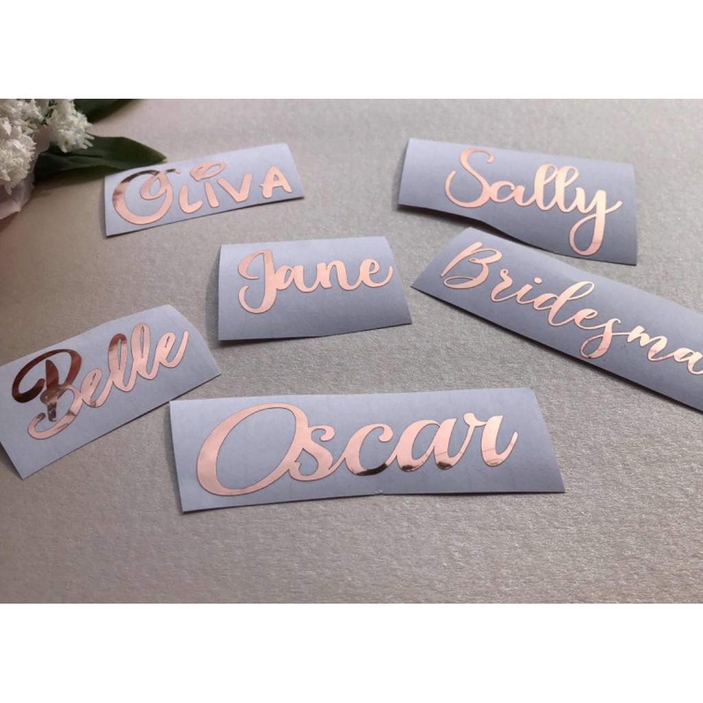 Personalised Name Sticker/ Customised Vinyl Decal/ Labels/local ready ...