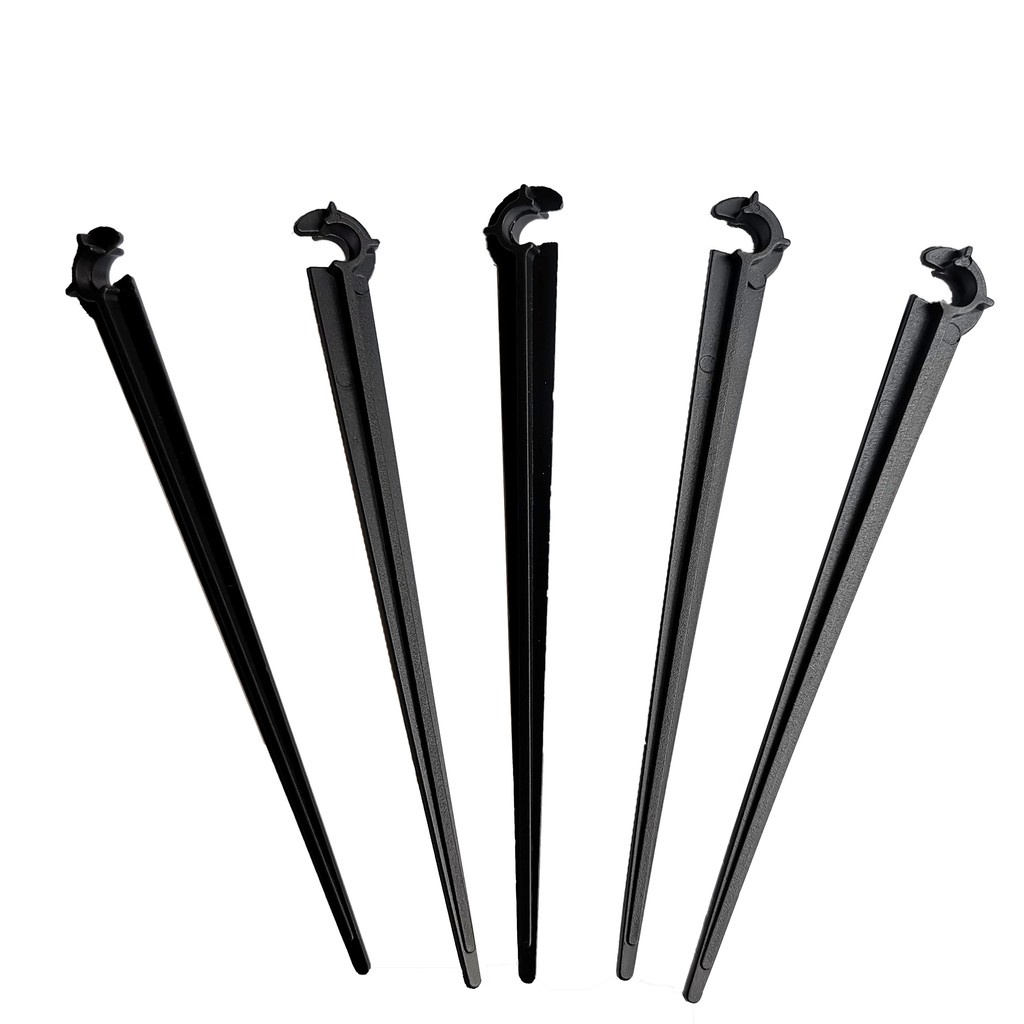 10PCS Drip Irrigation Support Stakes For 4/7mm Tubing Hose Flower Beds ...