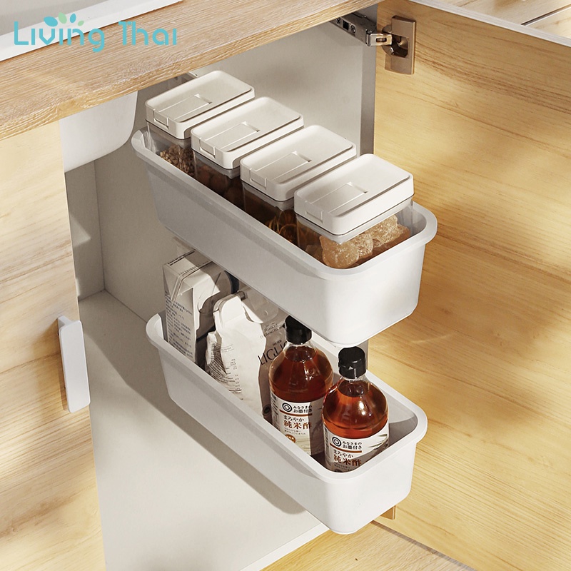 Living Thai Pull-Out Storage Box No Need To Drill The Wall For Home ...