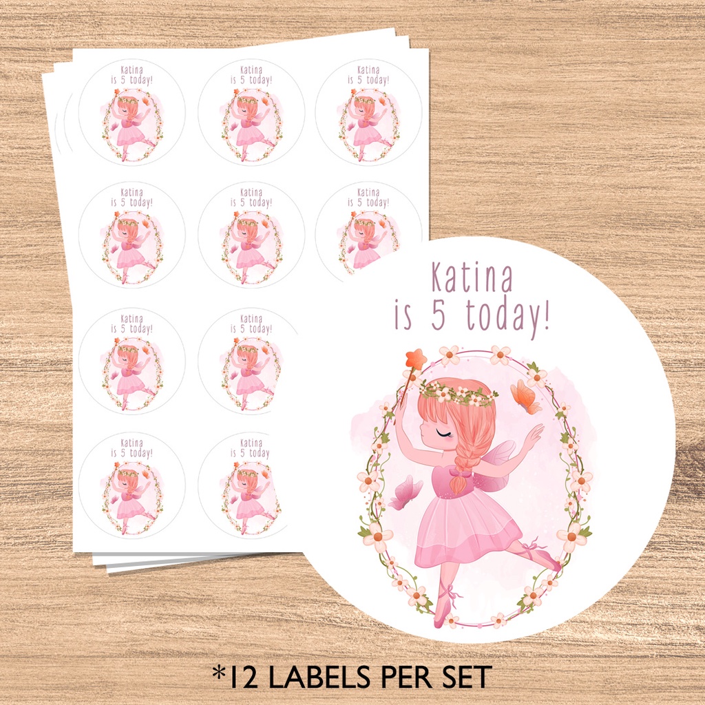 Custom Birthday Sticker Labels Party Favor Labels Goodie Bag Labels ...