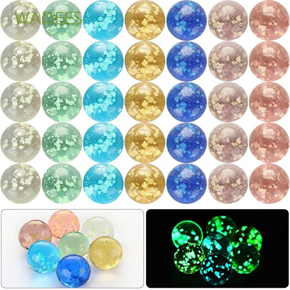 WADEES Glass Marbles Glow in The Drak Vase Filler Marble Run|Beads ...