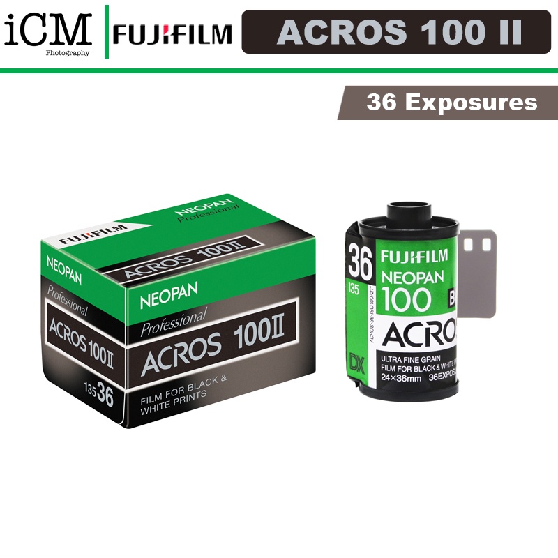 FUJIFILM Neopan 100 Acros II Black and White Negative Film (35mm Roll ...
