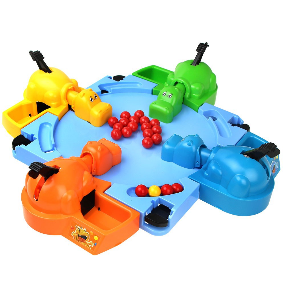 Feeding Hungry Hippo Marble Swallowing Ball Game Family Interactive ...
