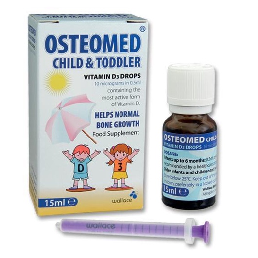 Osteomed Vitamin D drops for children & Osteomed tablets 30s | Shopee ...