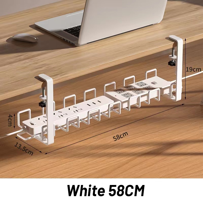 🇸🇬 [READY STOCK] 40/58CM Under Desk Cable Management Under table tray ...