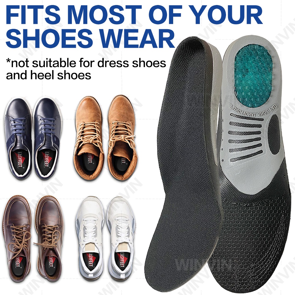 1 Pair Orthotic Insoles for Arch Pain High Arch - Boot Insoles | Shopee ...