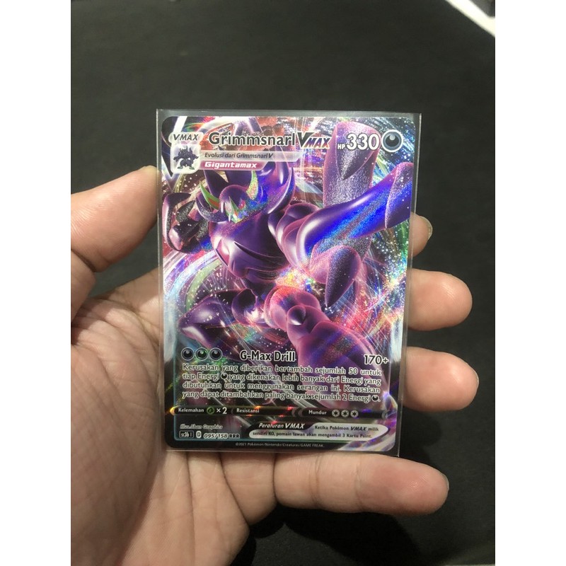 Pokemon Card TCG Grimmsnarl Vmax RRR Vmax Glitter Original Indonesia ...
