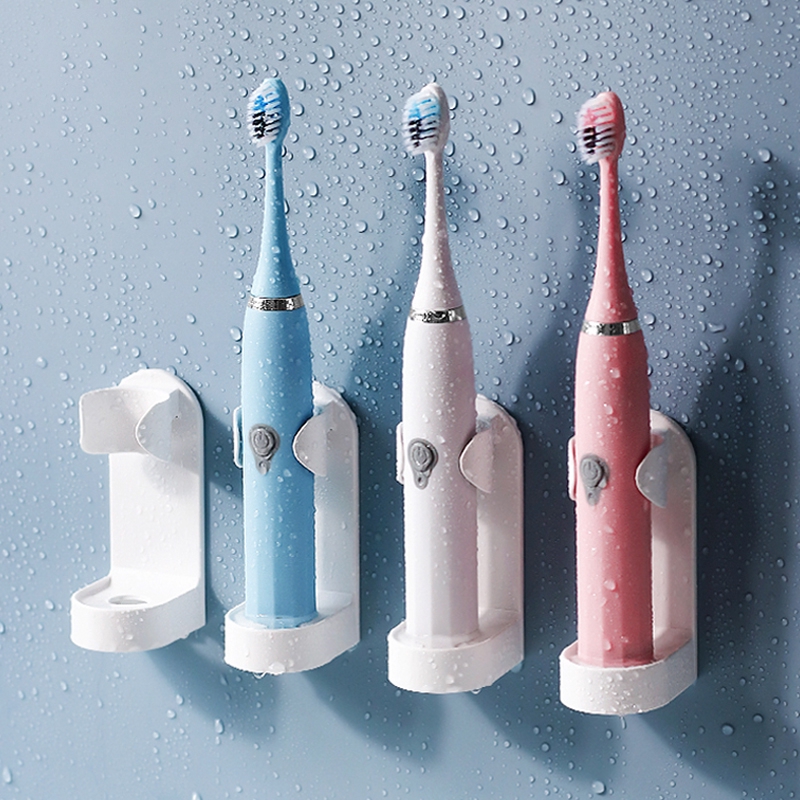 Creative Traceless Adhesive Electric Toothbrush Holder / Wall Mounted ...