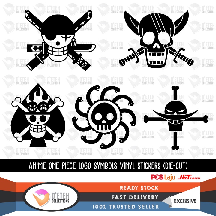 One Piece Anime Logo Symbols Vinyl Decal Sticker | Shopee Singapore