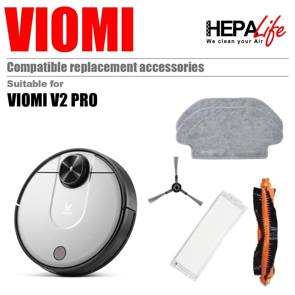 VIOMI V2 PRO V3 SE Robot vacuum cleaner Compatible accessories | Shopee ...