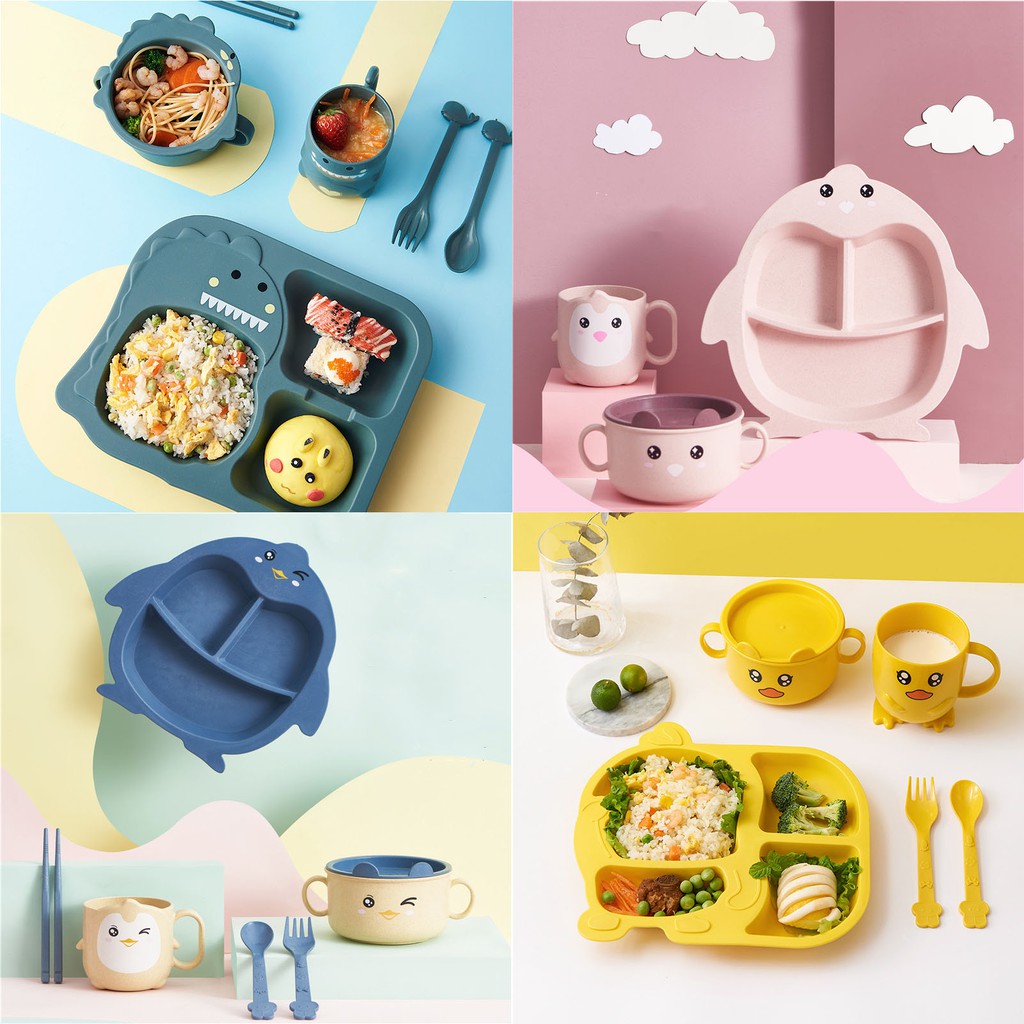 [SG Seller] Baby/Kids Cute Cartoon Tableware Set | Shopee Singapore