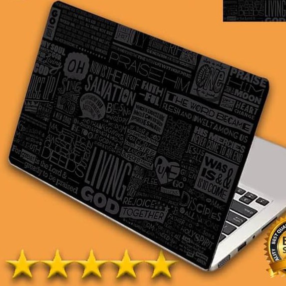 Garskin Laptop words black Skin Laptop Laptop Sticker | Shopee Singapore